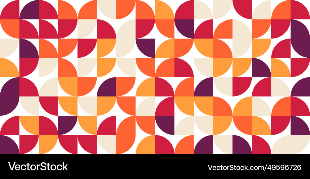 Geometric trendy pattern bauhaus style modern Vector Image