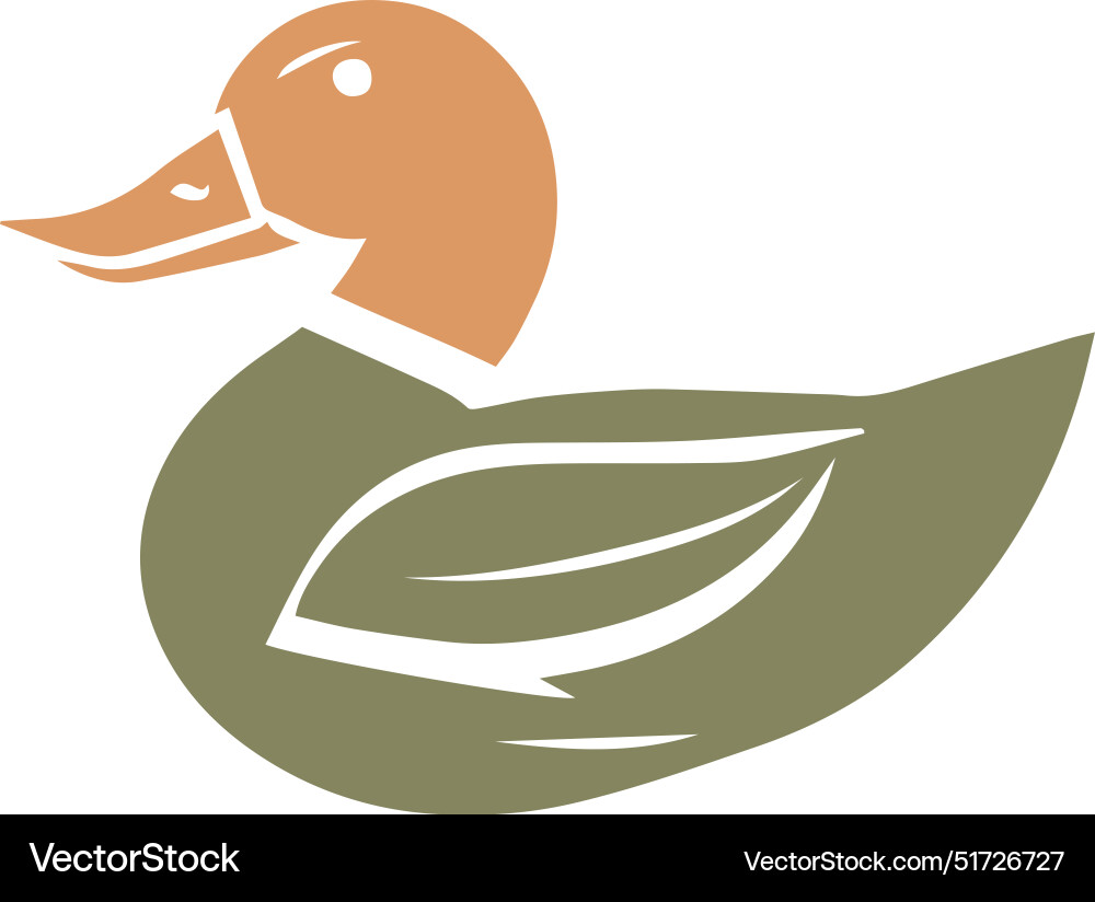 Duck logo design Royalty Free Vector Image - VectorStock