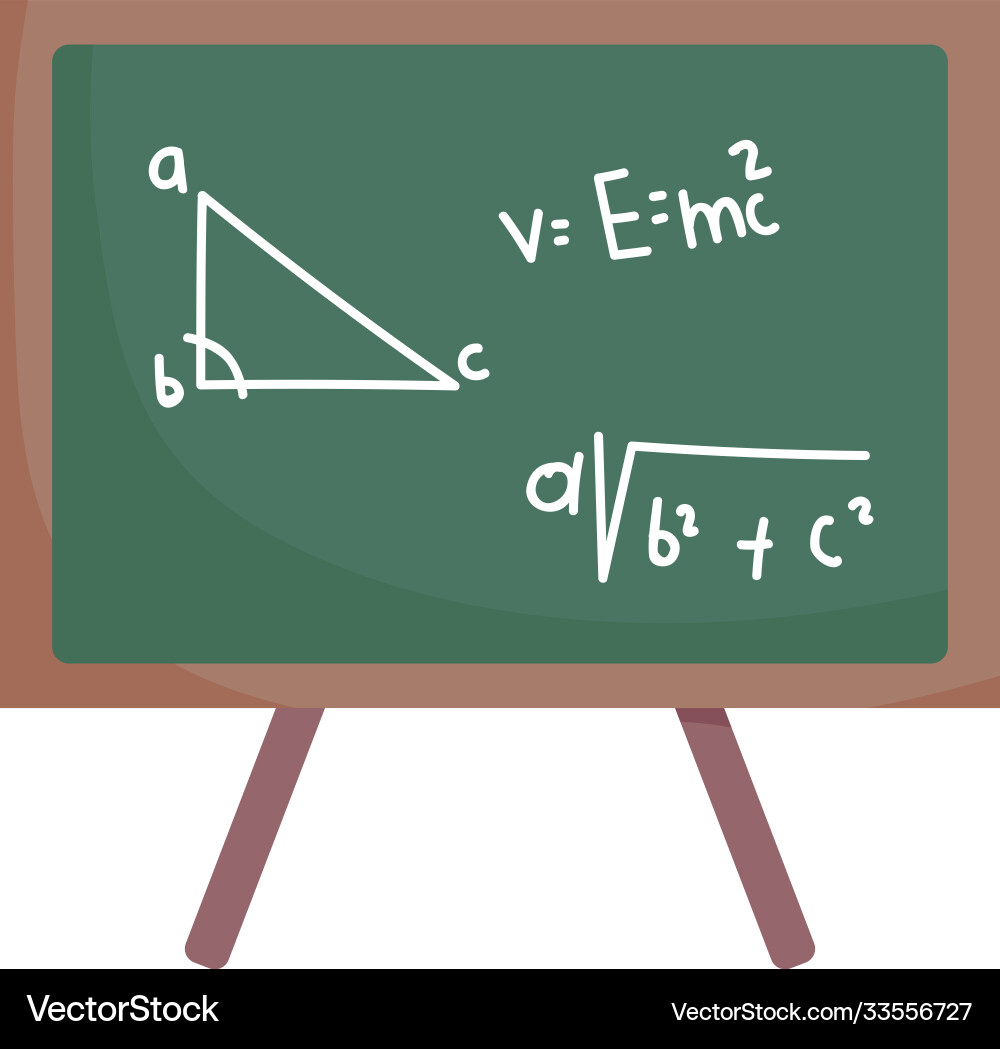 Happy teachers day blackboard arithmetic math Vector Image