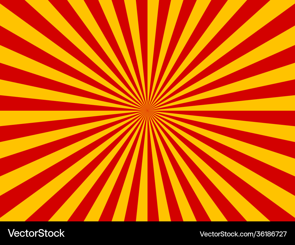 Retro comic yellow and red background vintage pop Vector Image