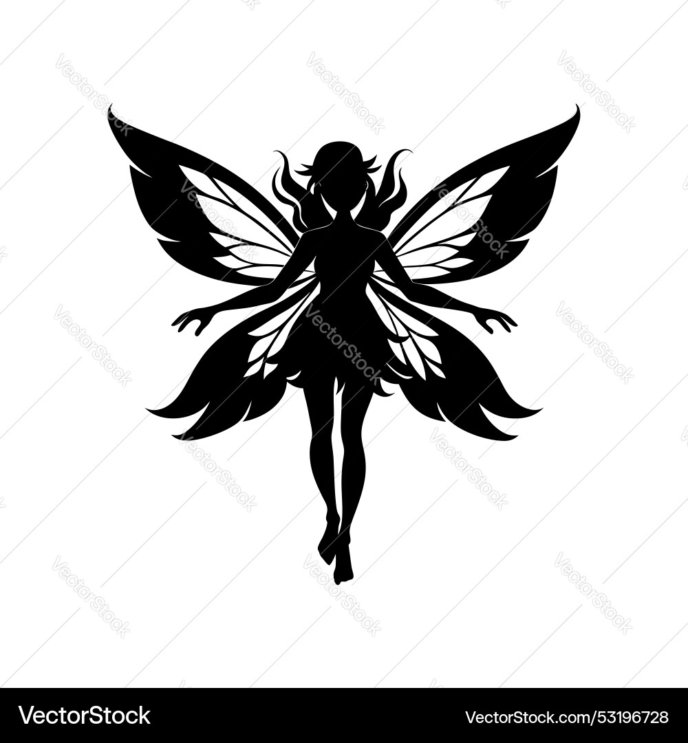 Fairy logo icon design isolated Royalty Free Vector Image