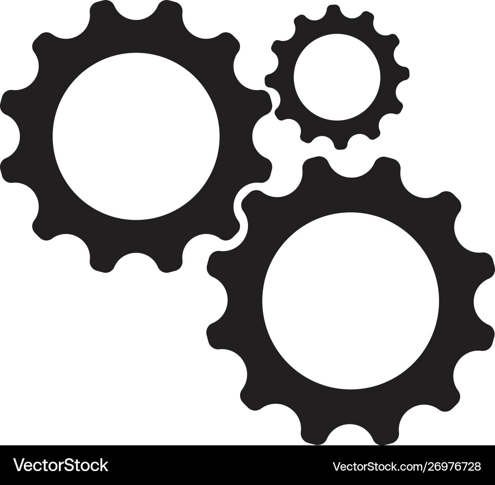 Gear logo template icon Royalty Free Vector Image