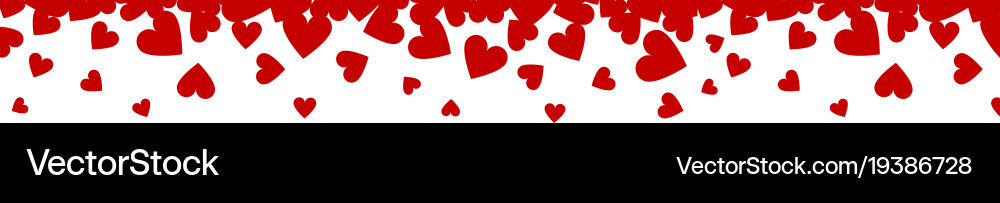 Hearts border Royalty Free Vector Image - VectorStock