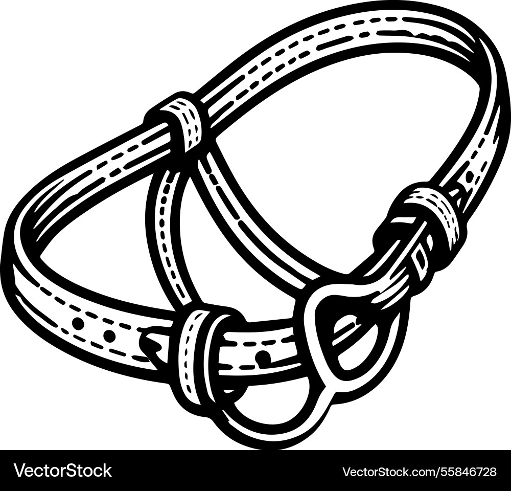 Simple icon of a bridle logo design Royalty Free Vector