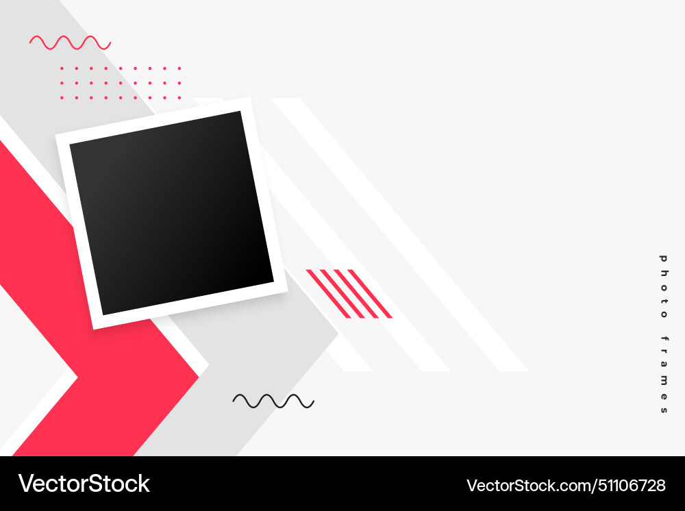 Stylish gallery border template to make Royalty Free Vector