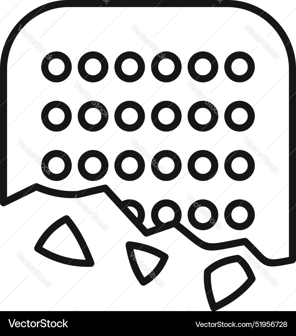 Tablet dropping and breaking screen protection Vector Image