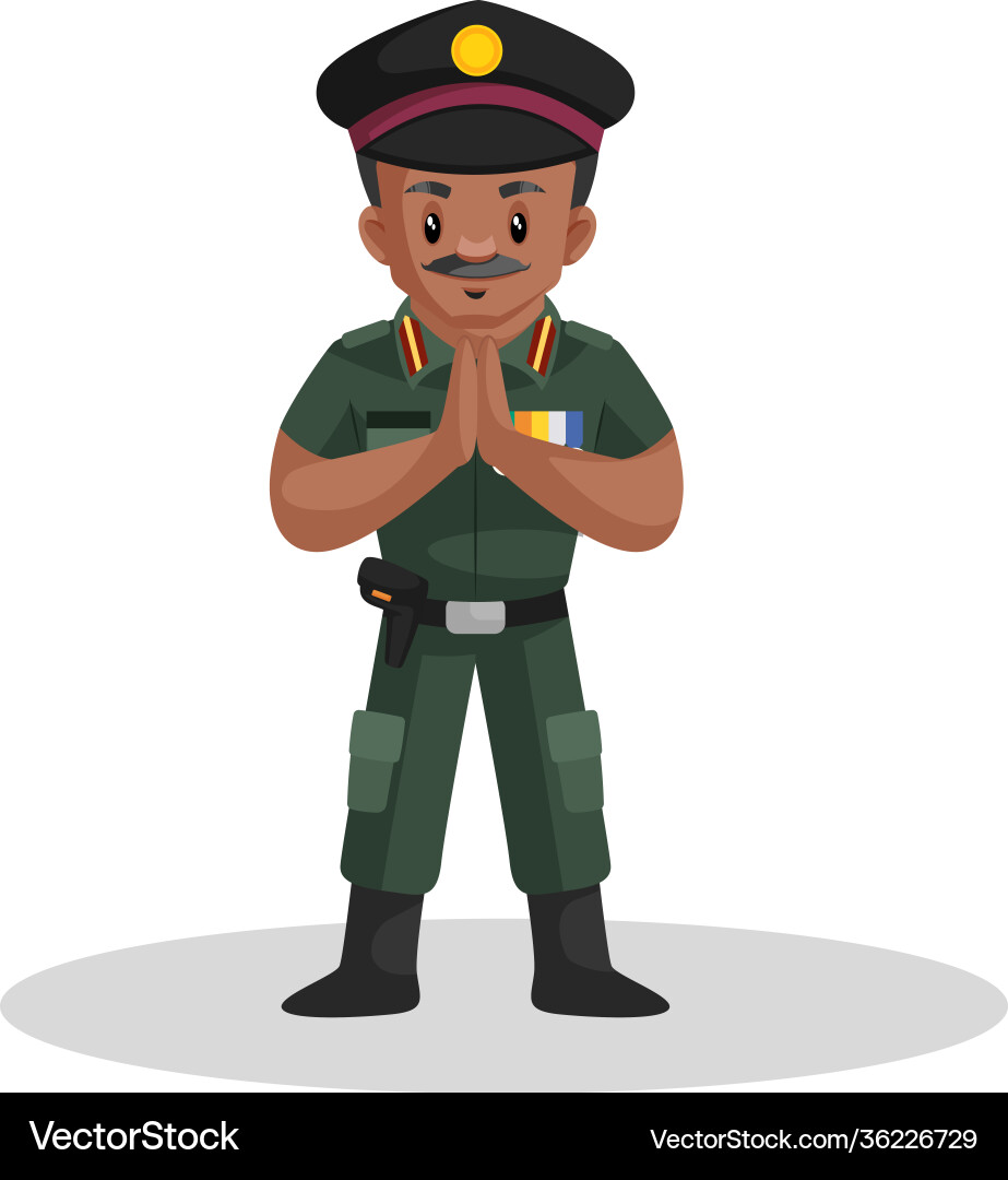 Army man cartoon Royalty Free Vector Image - VectorStock
