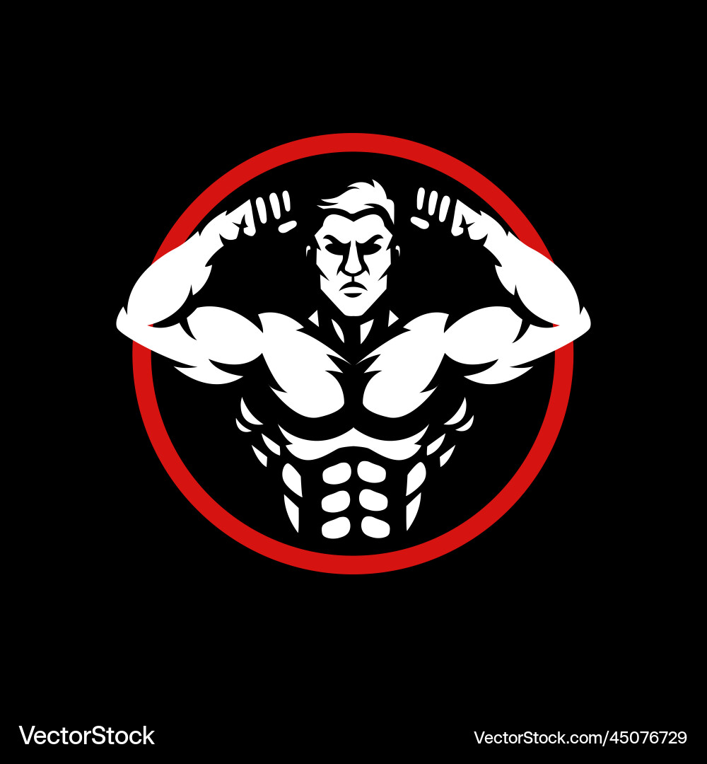 Bodybuilder Vector Logo