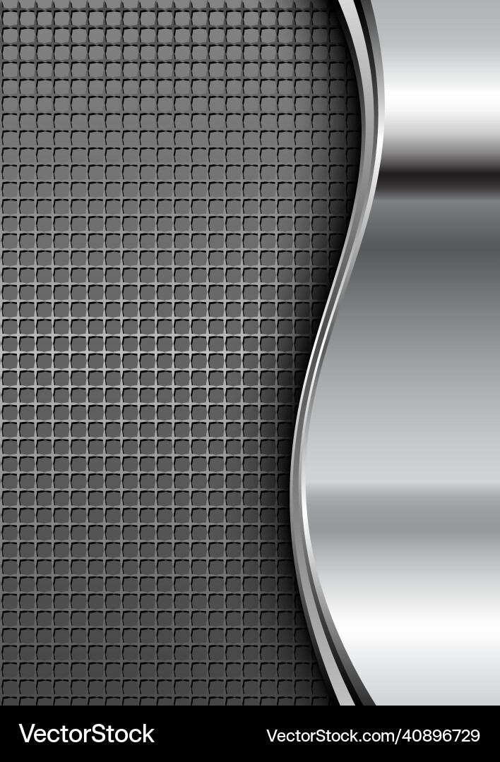 Chromed background Royalty Free Vector Image - VectorStock