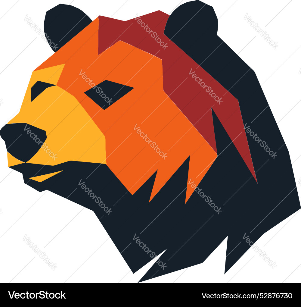 Black bear heraldry bear kingdom insignia Vector Image