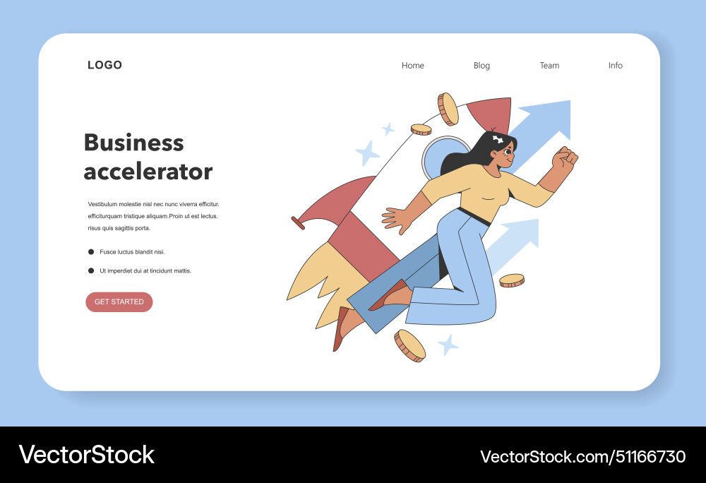 Business accelerator concept Royalty Free Vector Image