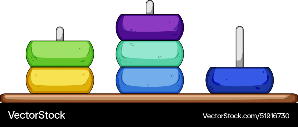 Child pyramid toy cartoon Royalty Free Vector Image