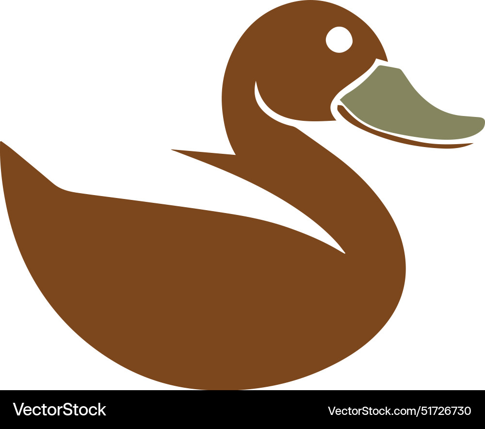 Duck logo design Royalty Free Vector Image - VectorStock