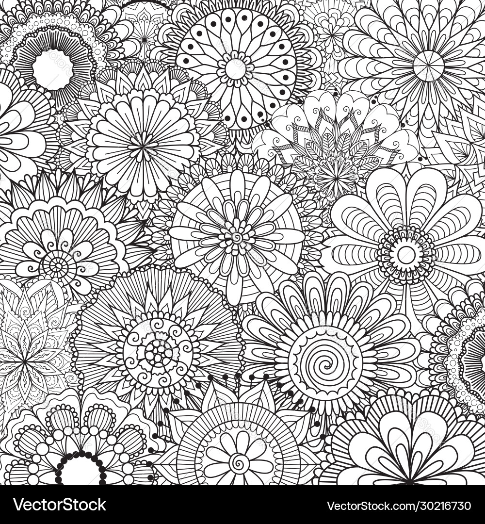 Intricate Mandala Line Art Royalty Free Vector Image