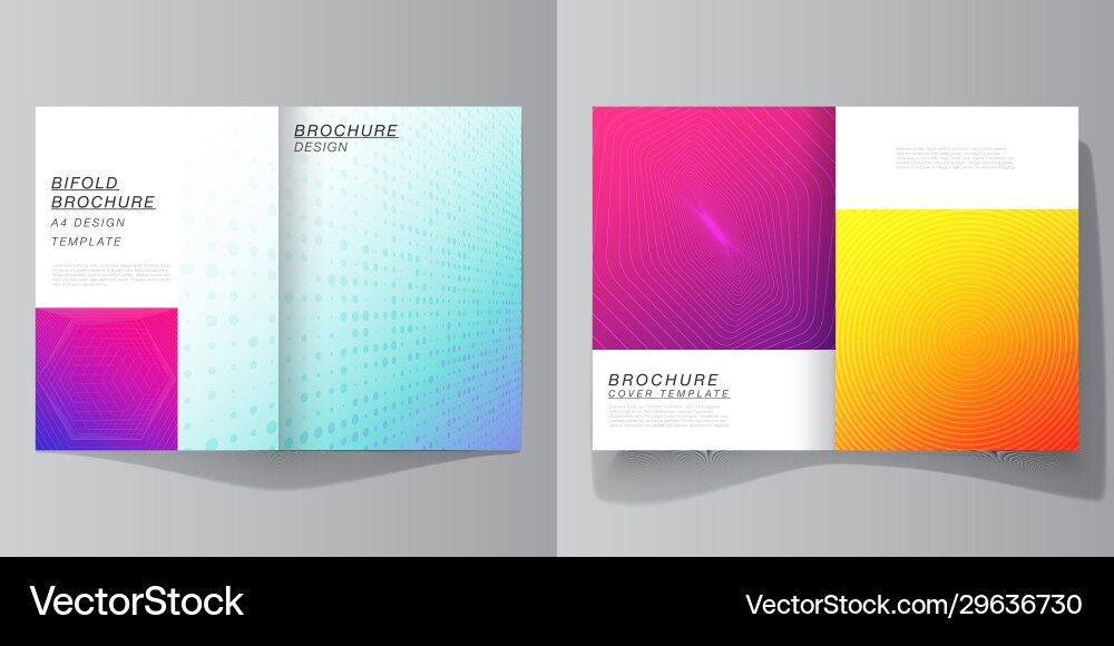 Layout two a4 format modern cover Royalty Free Vector Image
