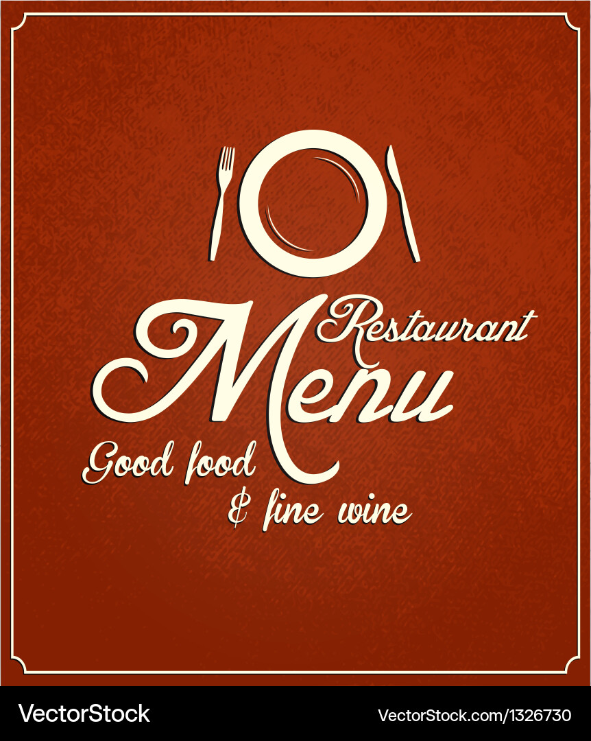 Restaurant menu 2 Royalty Free Vector Image - VectorStock