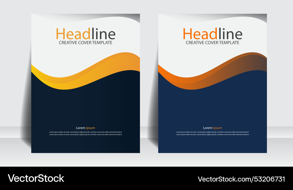 Booklet cover or book template print design Vector Image