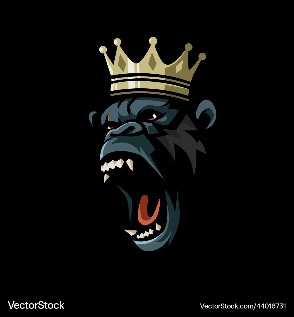 Kingkong Logo King Kong E Sport Logo Vector Graphic By