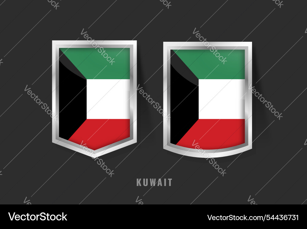 Kuwait label logo badge Royalty Free Vector Image