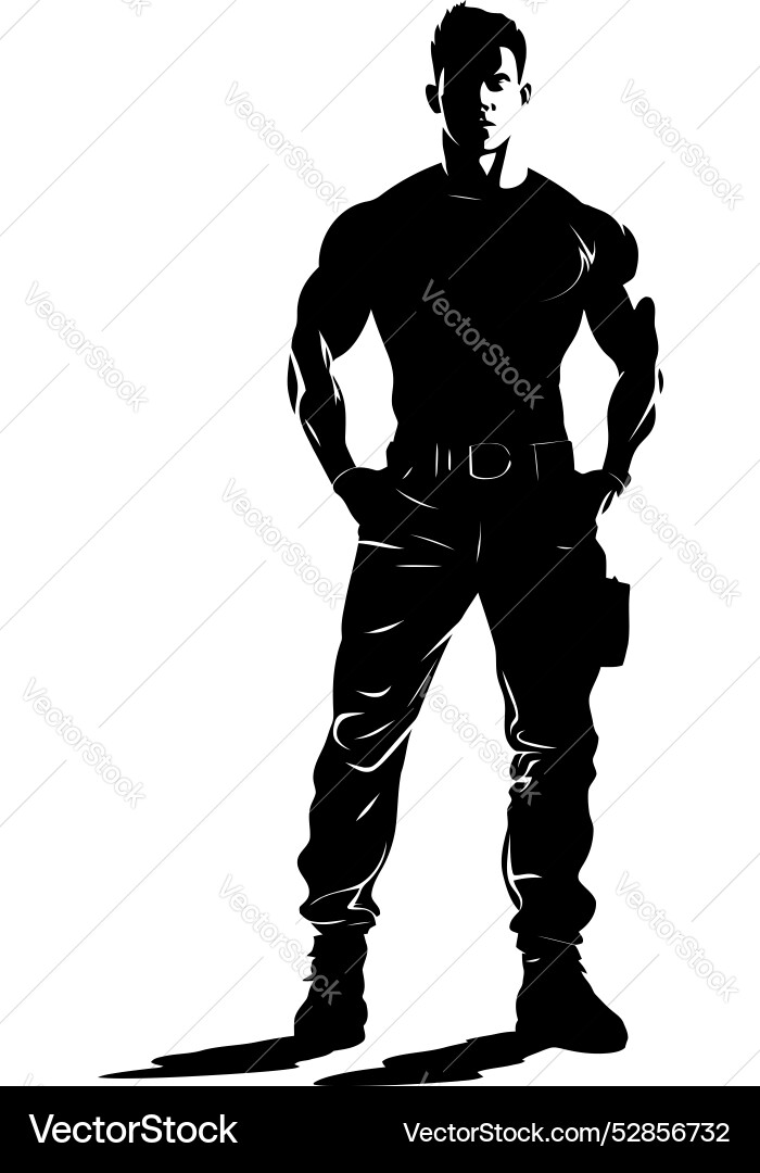 Jeaned mastery jeans pant logo design flexforce Vector Image