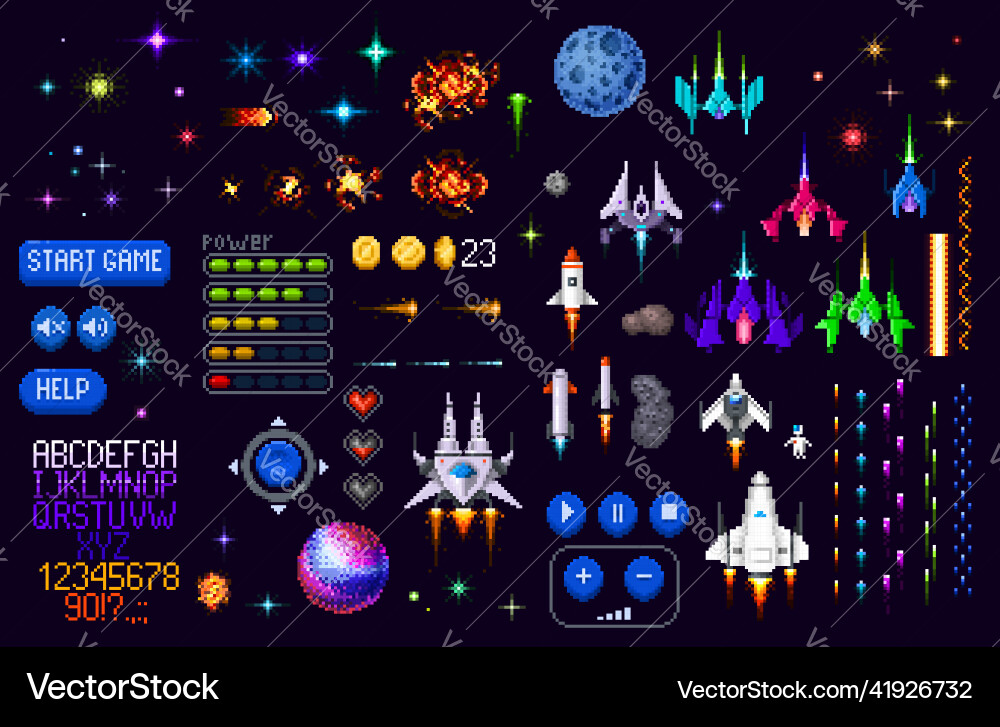 Pixel Art Button Vector Images (over 8,500)