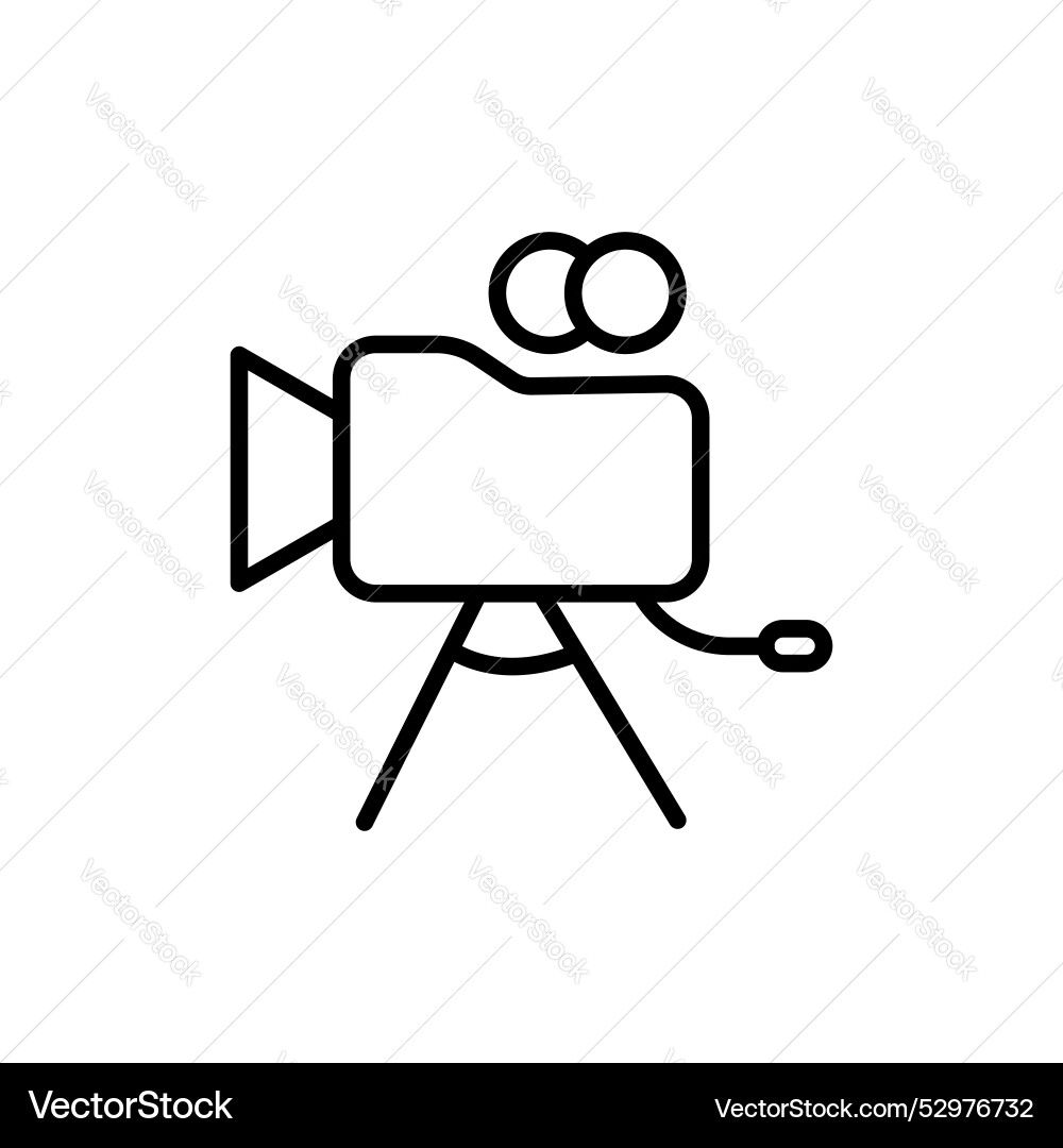 Tv camera icon Royalty Free Vector Image - VectorStock