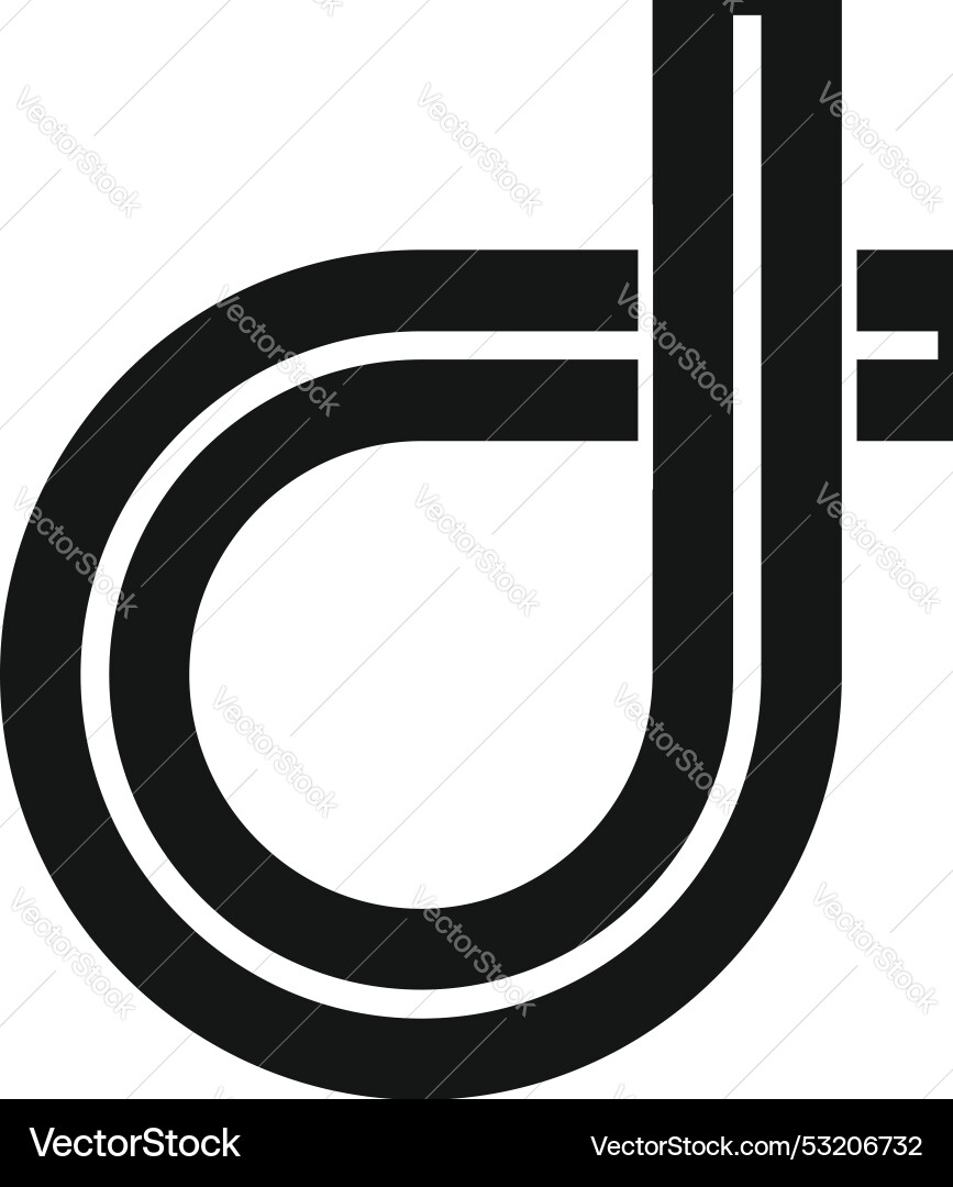 Two lane roundabout winding road icon showing Vector Image