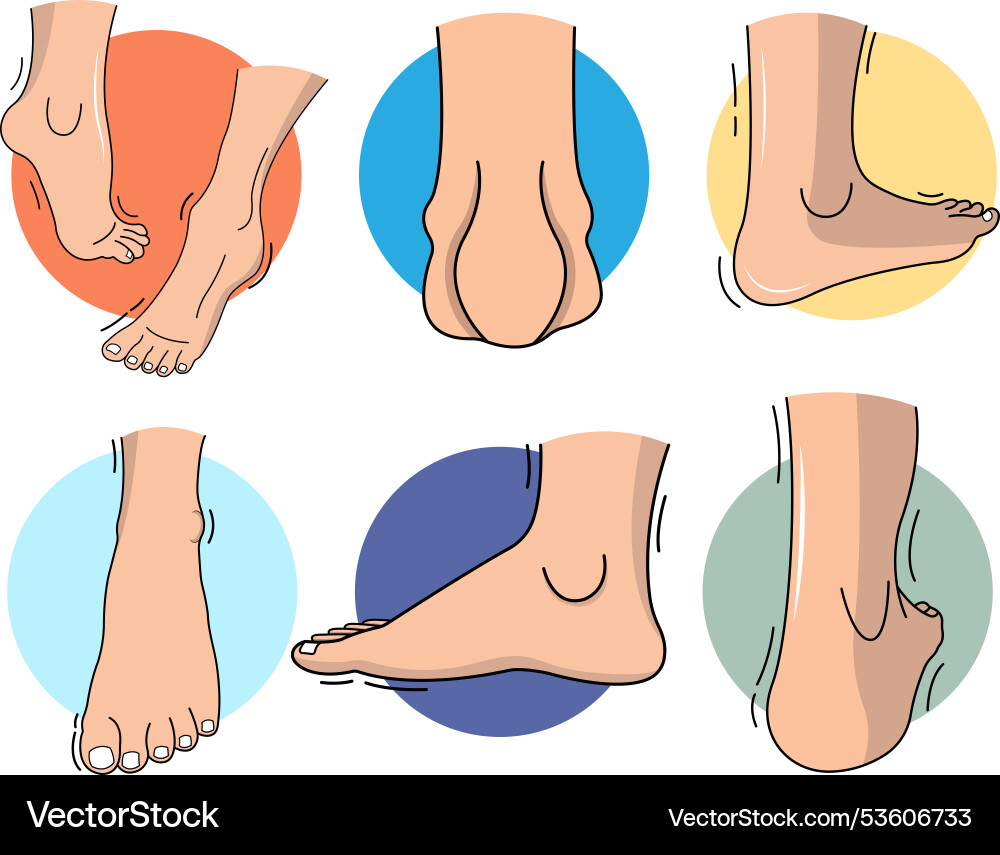 A foot massage Royalty Free Vector Image - VectorStock