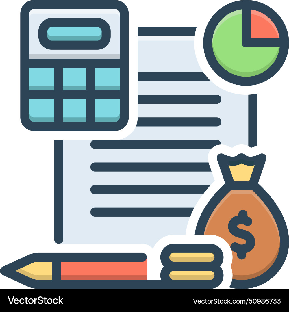 Budget Royalty Free Vector Image - VectorStock