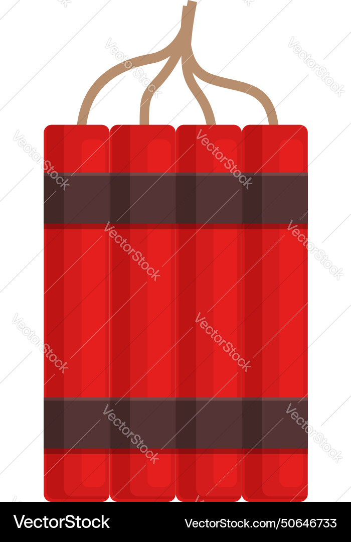 Explosive dynamite icon cartoon mine coal Vector Image