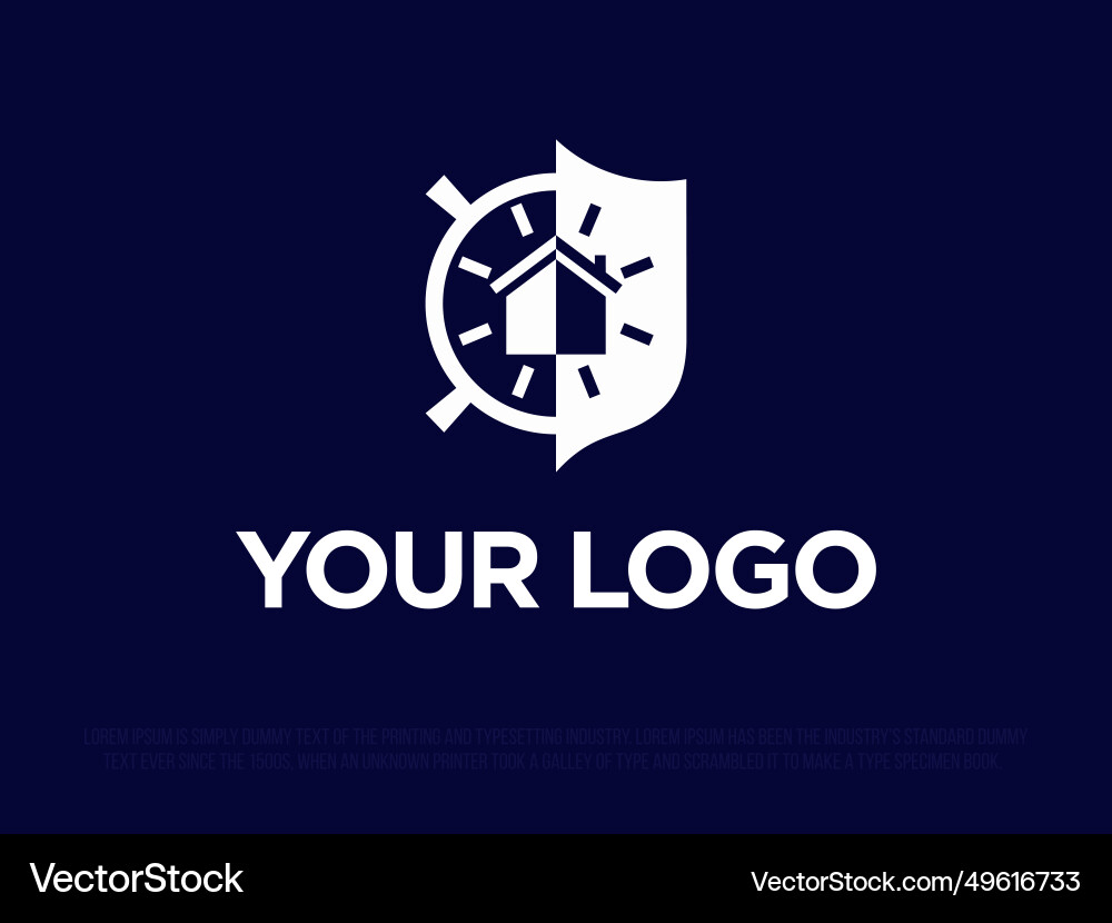 Modern professional logo with a geo location image