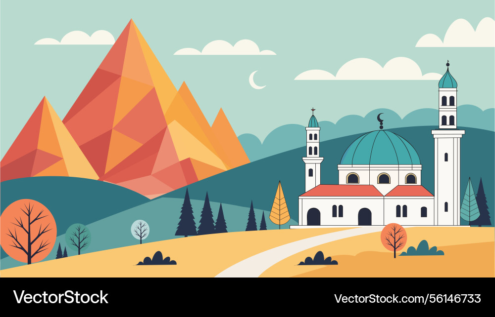 Mosque Royalty Free Vector Image - VectorStock