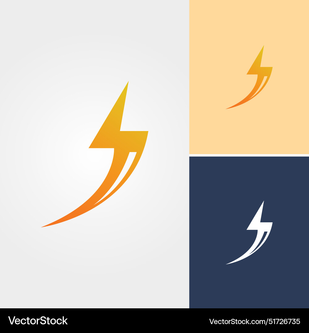 Bolt logo design Royalty Free Vector Image - VectorStock