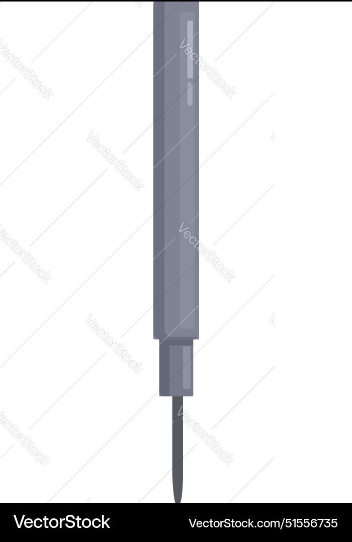 Grey marker pen for sketching and drawing Vector Image