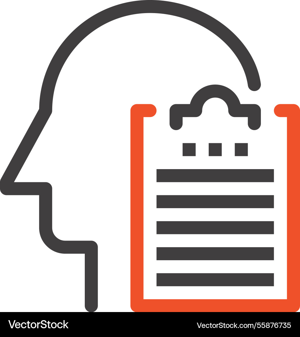 Human profile icon Royalty Free Vector Image - VectorStock