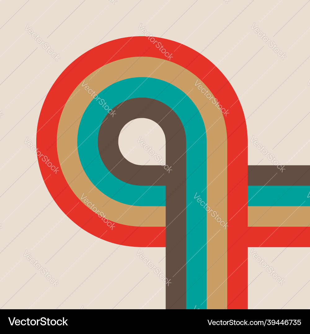 Retro Color Stripes Royalty Free Vector Image - VectorStock