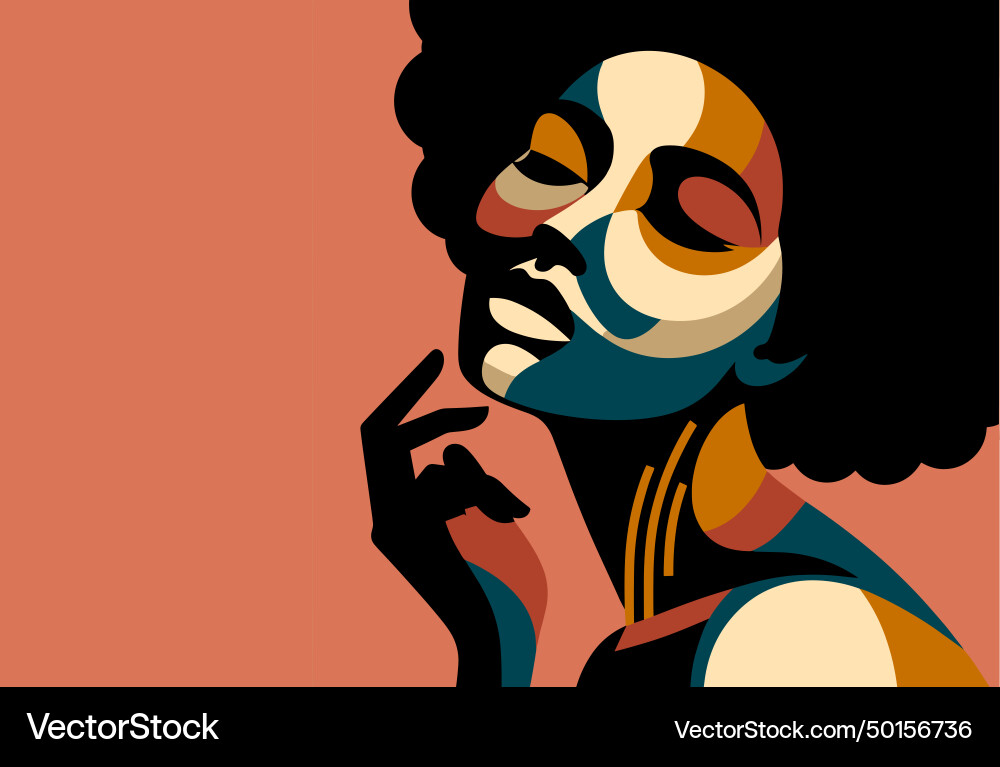 Abstract history woman Royalty Free Vector Image