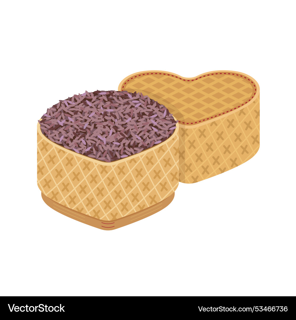 Thai sticky rice Royalty Free Vector Image - VectorStock