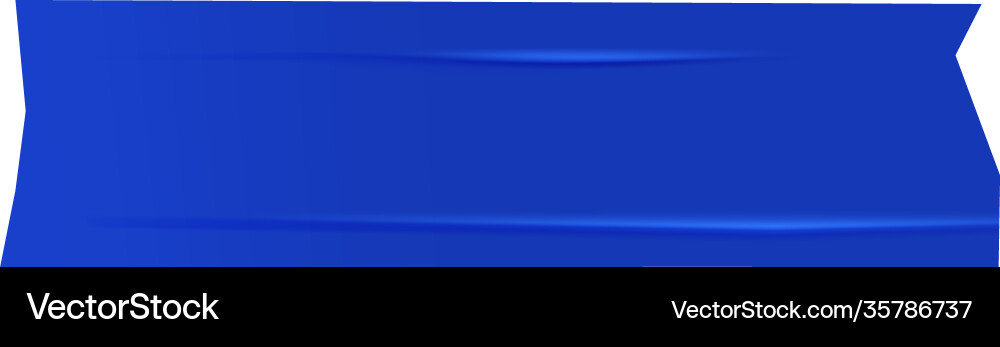 Blue masking tape piece Royalty Free Vector Image