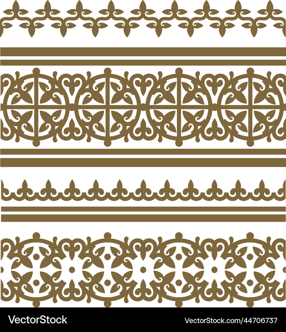 Byzantine Ornamental Borders – Royalty-Free Vector | VectorStock