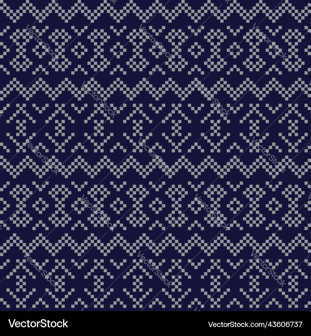 Fair isle seamless pattern design Royalty Free Vector Image