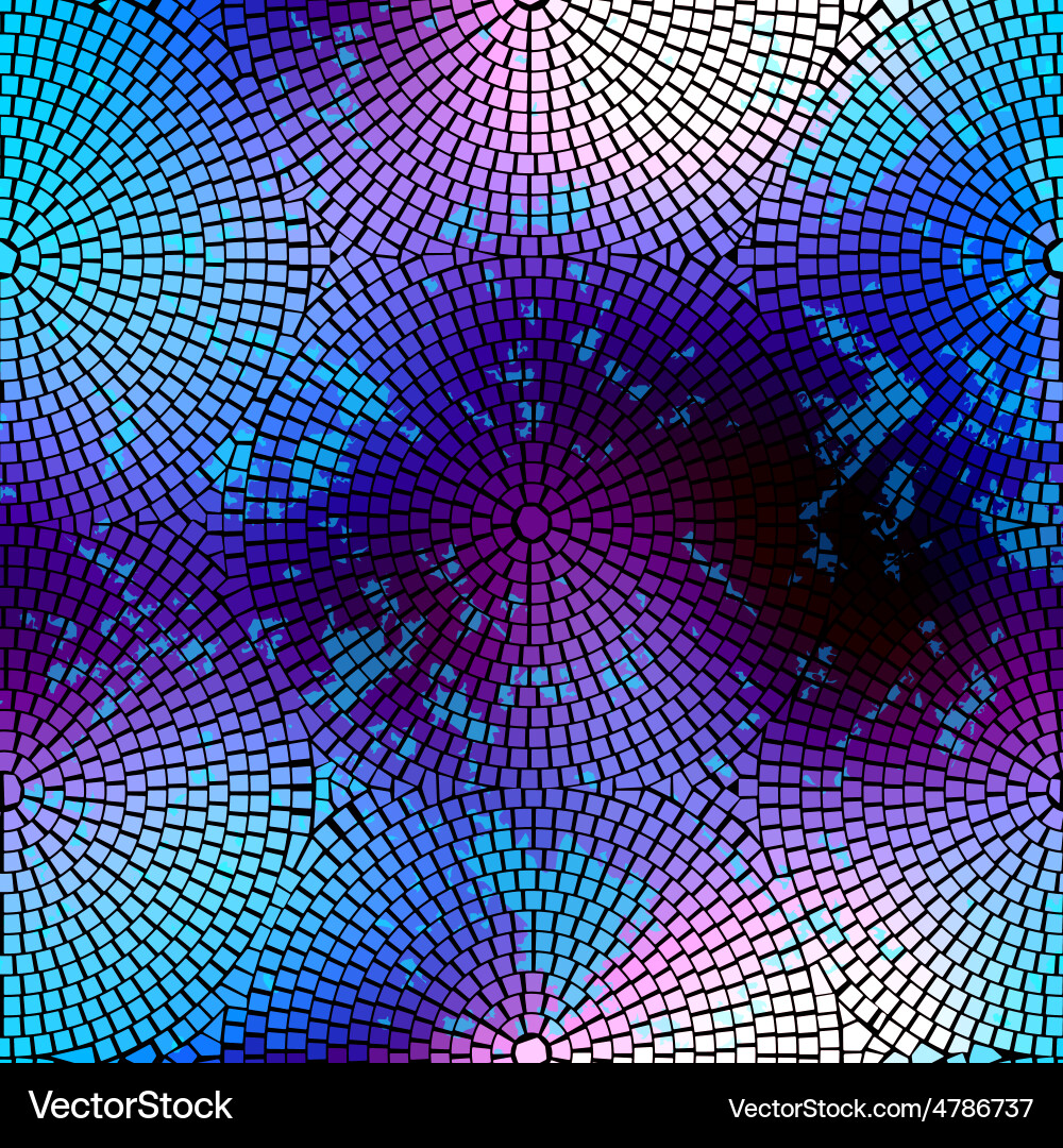 Grunge blue mosaic Royalty Free Vector Image - VectorStock