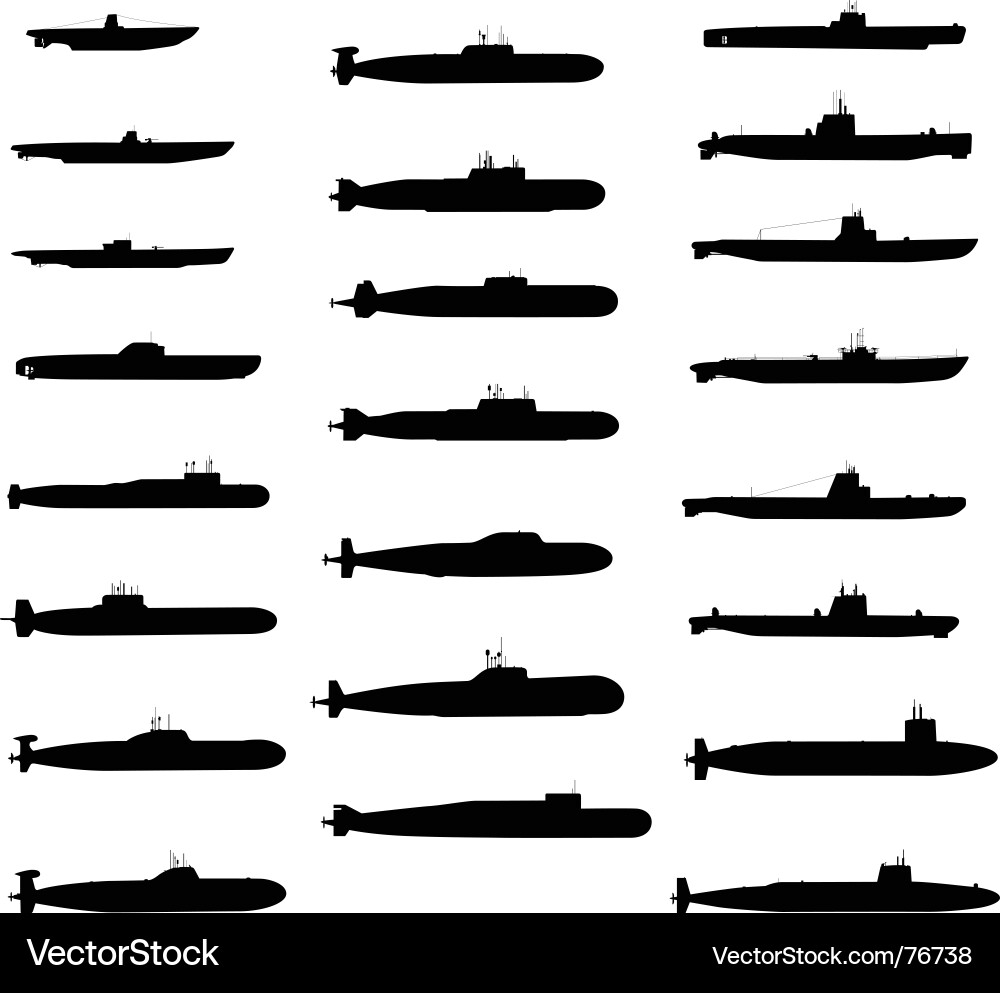 Submarines Royalty Free Vector Image - VectorStock