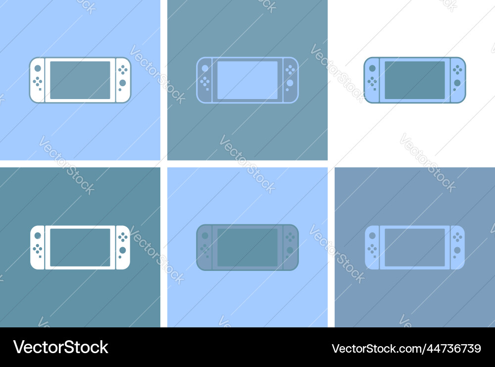 Game controller design template icon nintendo Vector Image