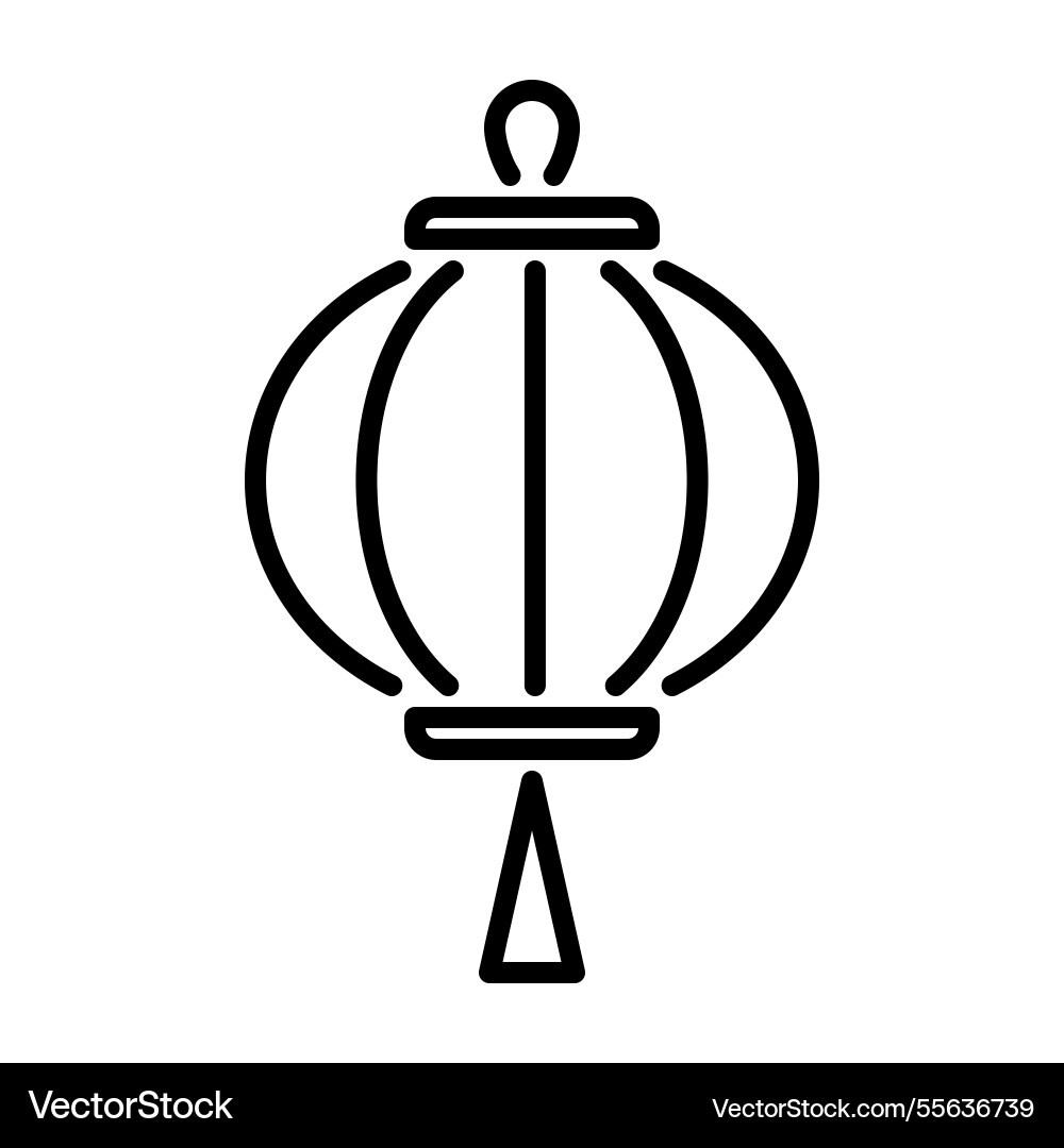 Lantern line icon Royalty Free Vector Image - VectorStock