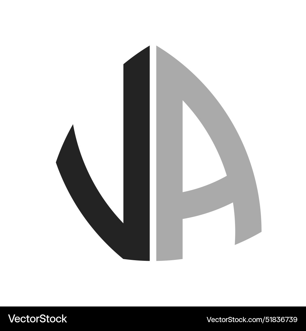 Modern creative va logo design letter icon Vector Image