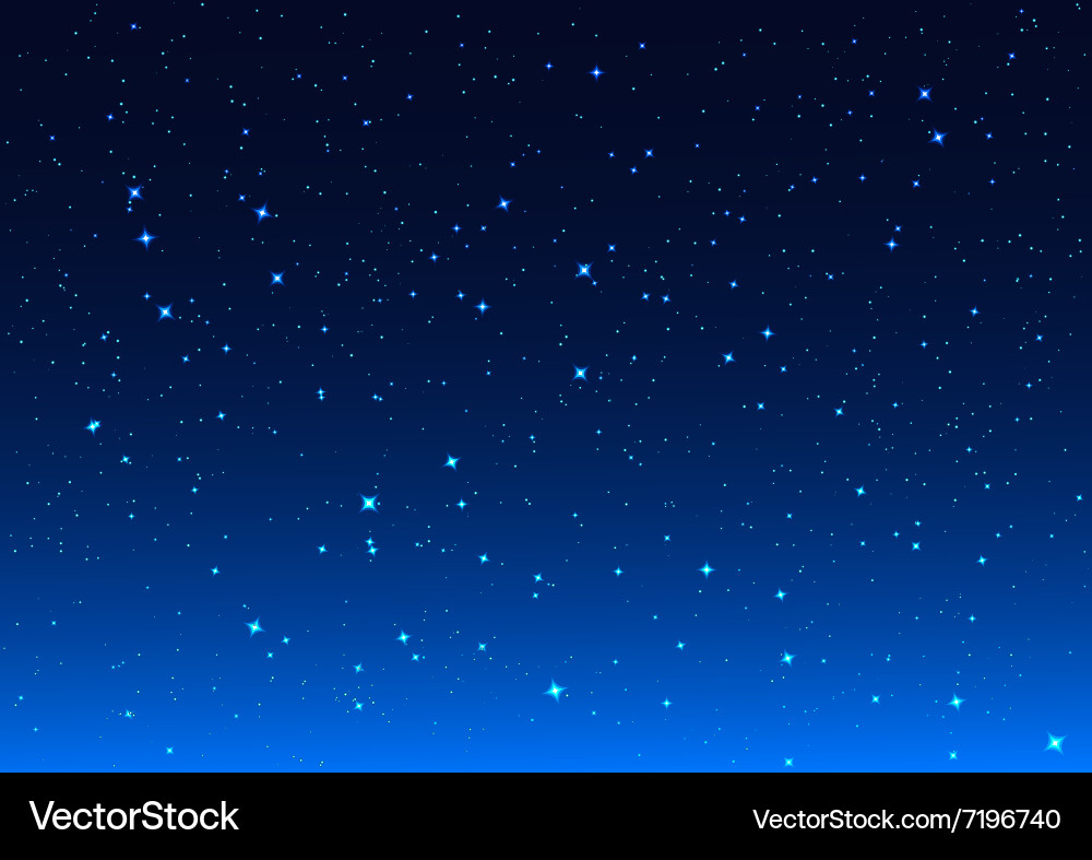 Night sky stars Royalty Free Vector Image - VectorStock