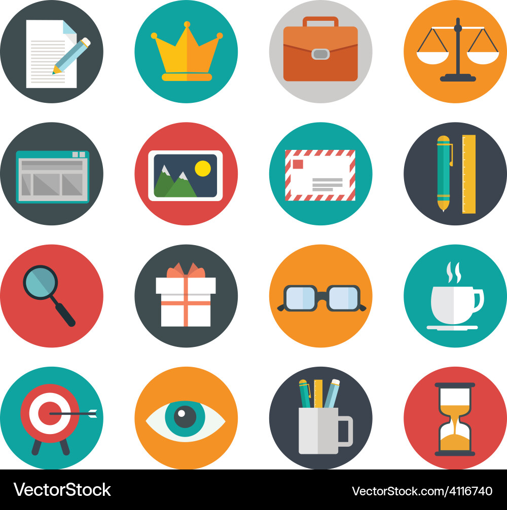 Web design and technology icons Royalty Free Vector Image
