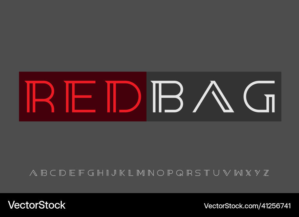 Alphabet letter font design Royalty Free Vector Image