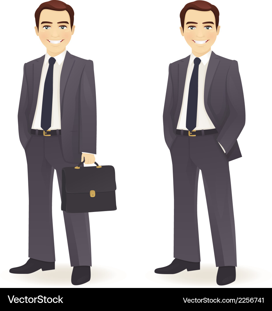 Businessman set Royalty Free Vector Image - VectorStock